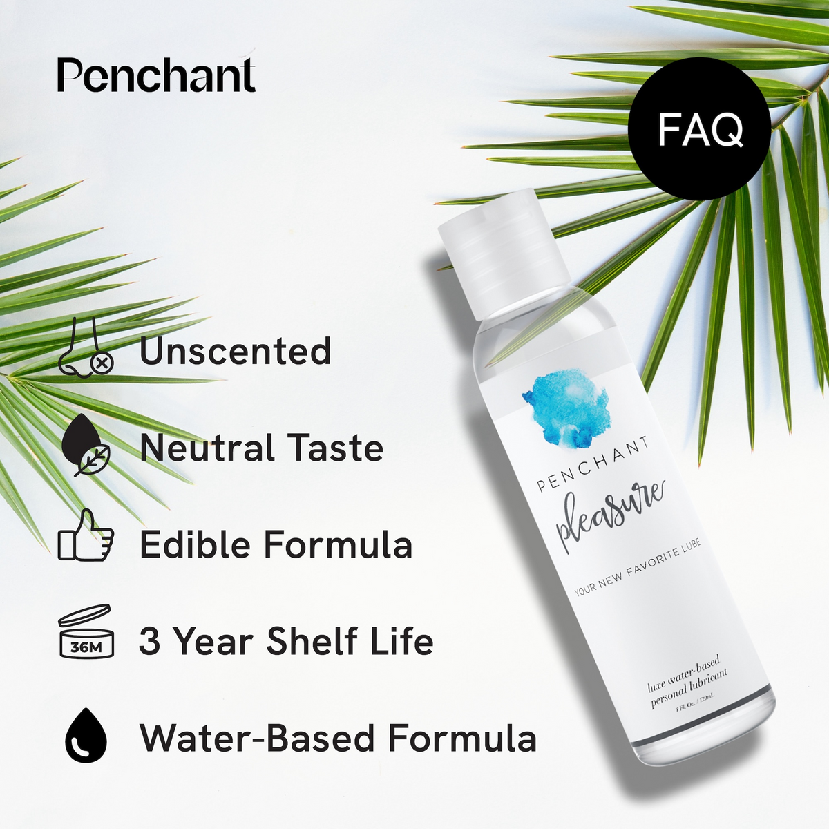 Water Based Lubricant - Premium Intimate Lubricant for Sensitive Skin ...